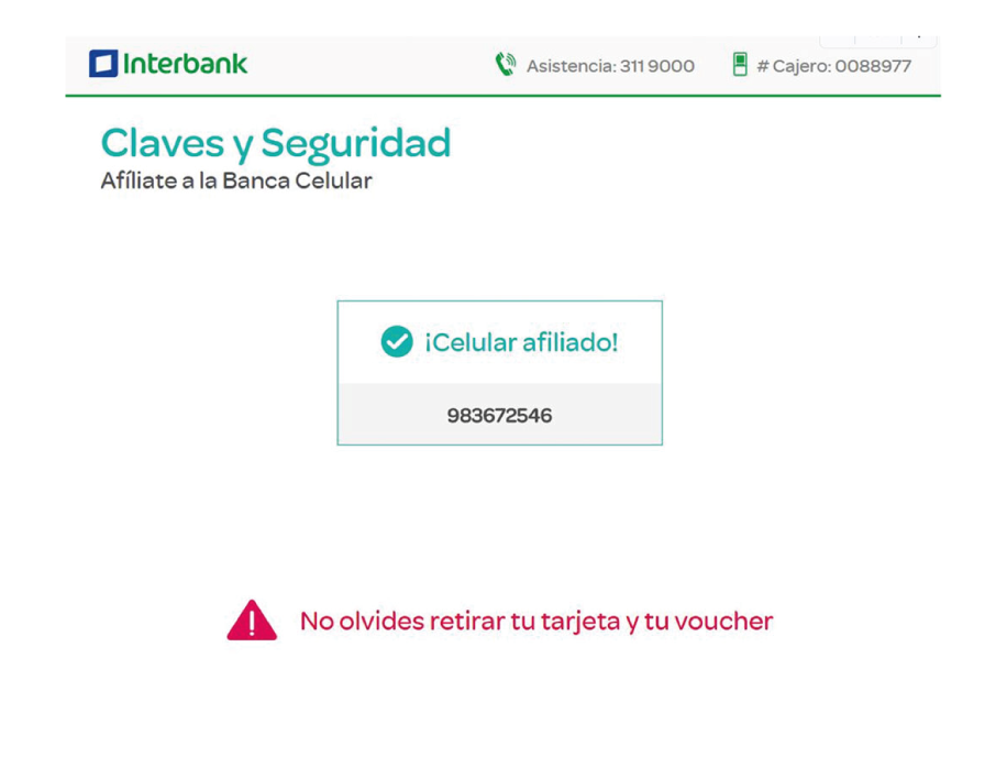 Tu celular y clave SMS | Interbank